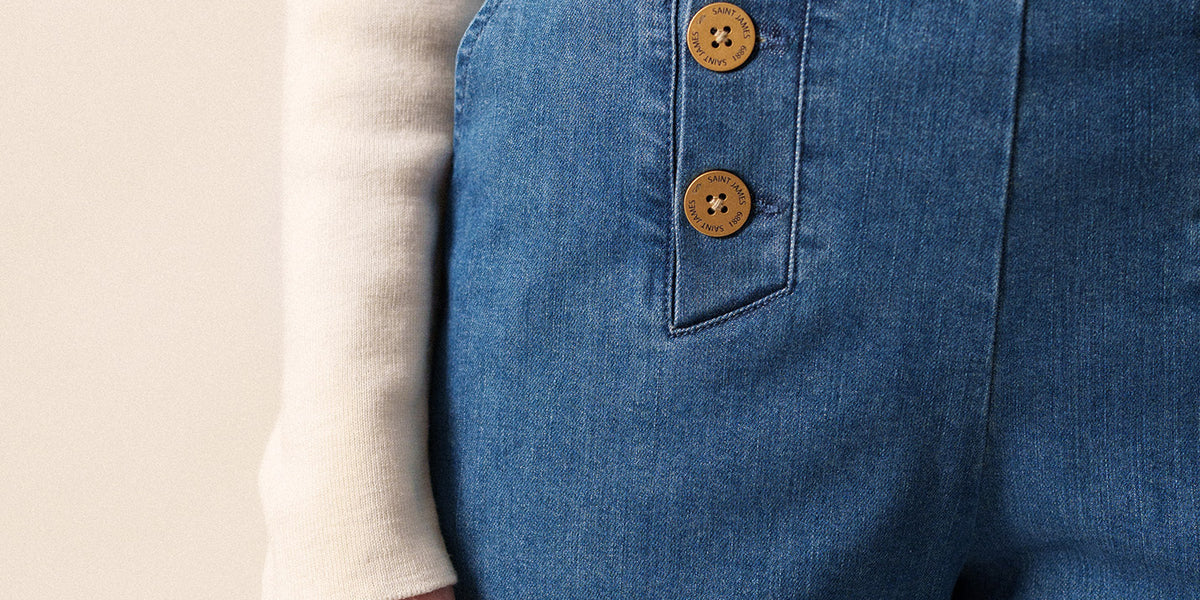 Torie Ponte Trousers in denim | SAINT JAMES official website – SAINT JAMES [EU]