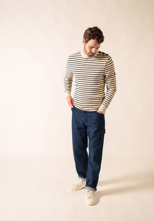 Matelot authentic striped sailor jumper slim fit, in pure new wool ...