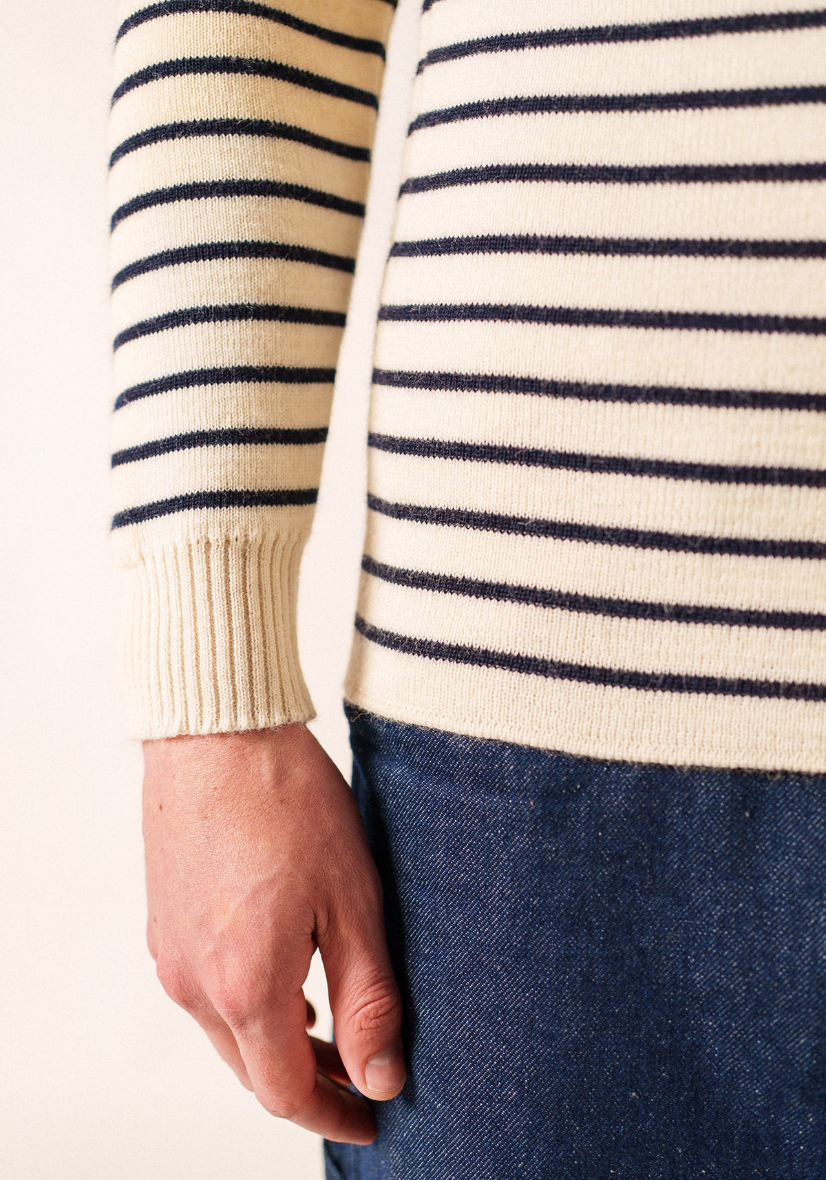 Matelot authentic striped sailor jumper slim fit, in pure new wool ...