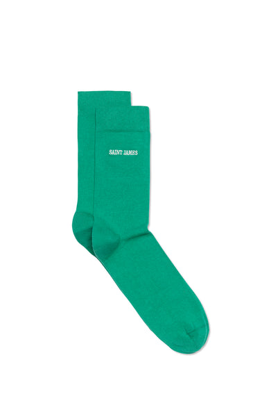 Plain socks with 'SAINT JAMES' embroidery in cotton jersey | SAINT ...