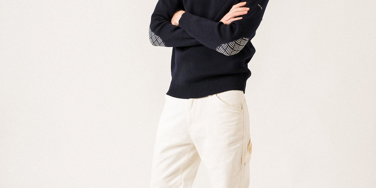 Comfort Fit Sailor Jumper with Elbow Patches Men | SAINT JAMES Official ...