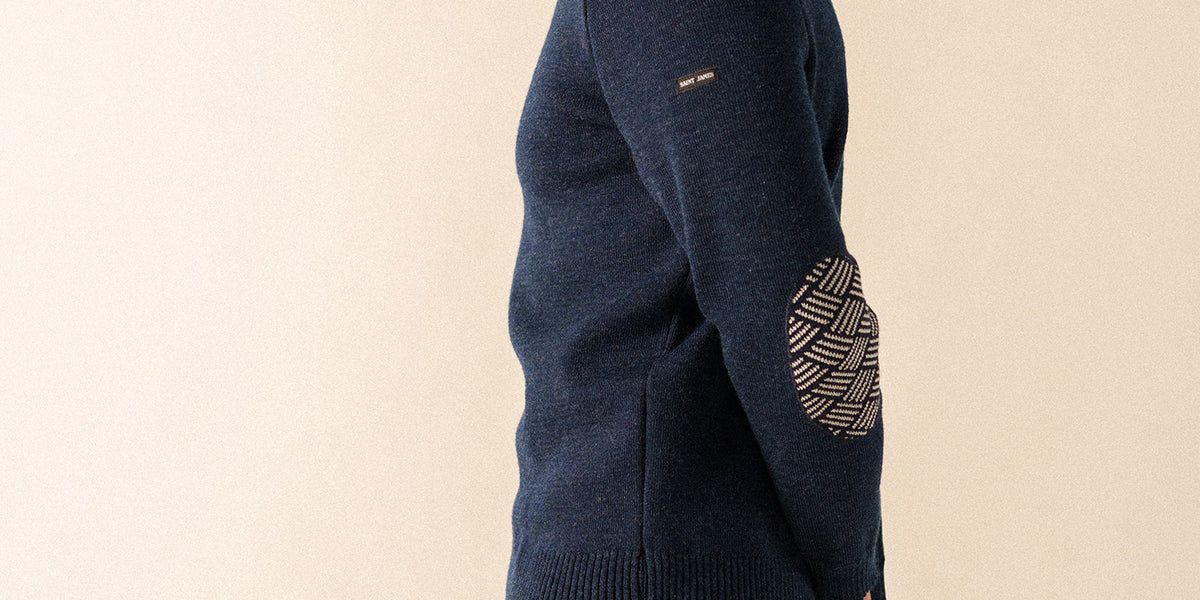 Comfort Fit Sailor Jumper with Elbow Patches Men | SAINT JAMES Official ...